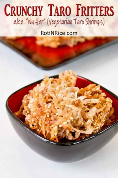 Crunchy Taro Fritters - Roti n Rice