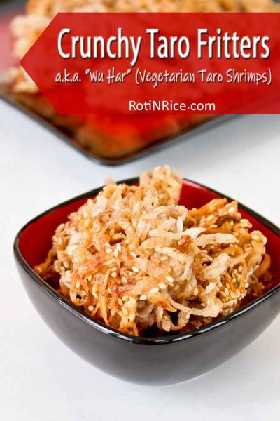 Crunchy Taro Fritters - Roti n Rice