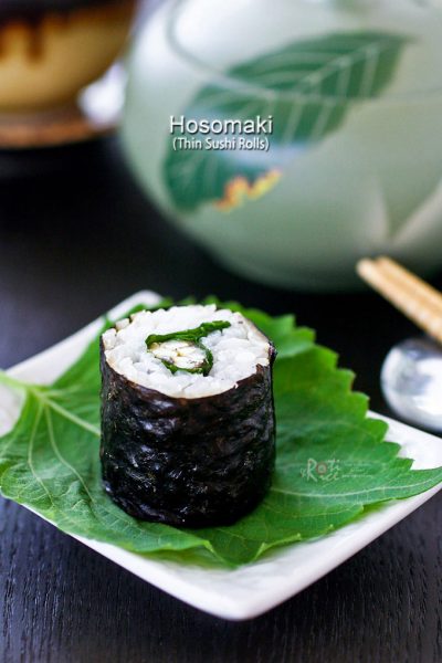 Hosomaki - Thin Sushi Rolls - Roti n Rice