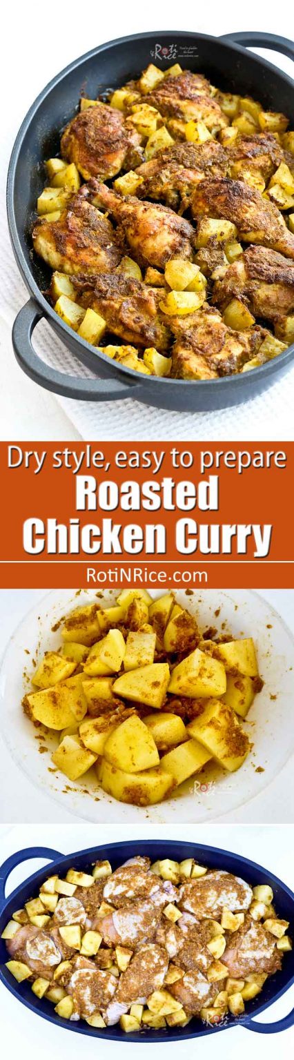 Roasted Chicken Curry - Roti n Rice