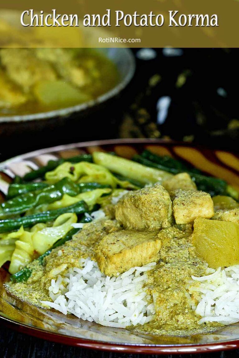 Chicken and Potato Korma - Roti n Rice