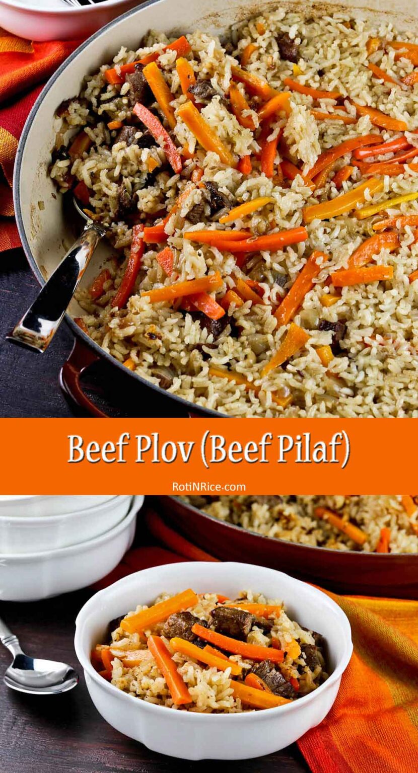Beef Plov (Beef Pilaf) - Roti n Rice