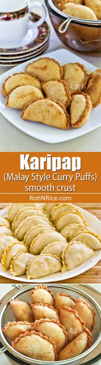 Karipap (Malay Style Curry Puffs) - Smooth Crust - Roti n Rice