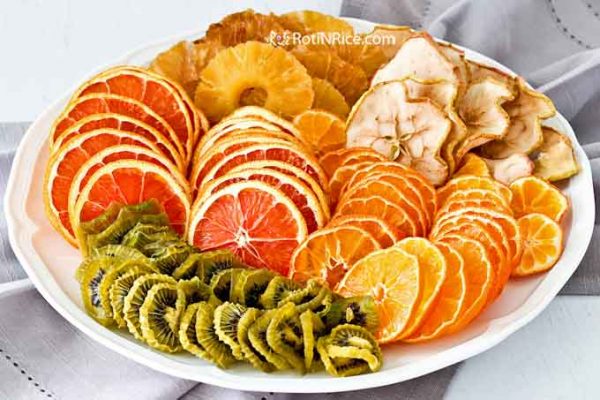 Dried Fruits in Oven Using Dehydrate Setting - Roti n Rice