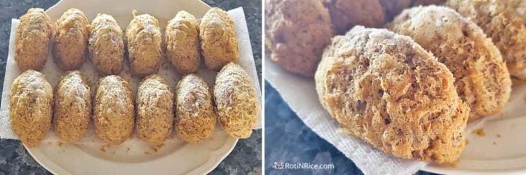 Crispy Taro Puffs (Wu Kok) - Roti n Rice