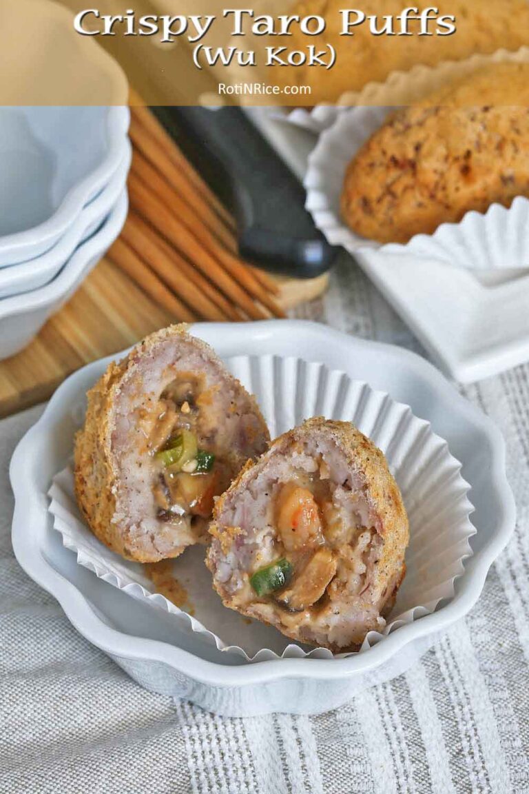Crispy Taro Puffs (Wu Kok) - Roti n Rice